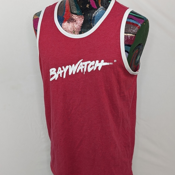 Baywatch | Shirts | Baywatch Menedium Red Malibu Beach Patrol Tank Top ...